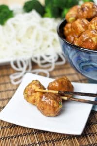 Paleo General Tso Chicken Meatballs