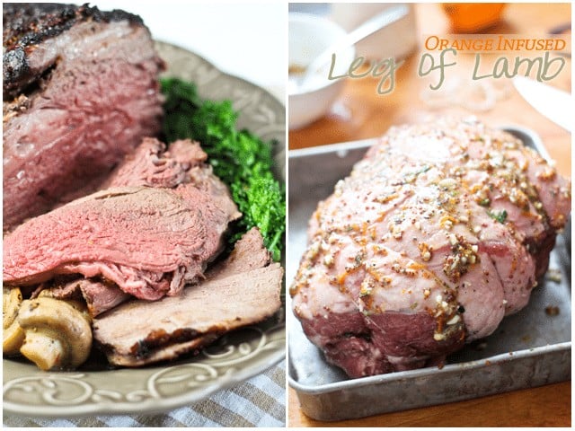 Roasted Boneless Leg of Lamb - Orange Infused