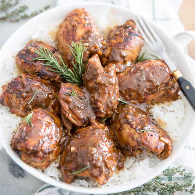 Maple Balsamic Glazed Chicken • THF