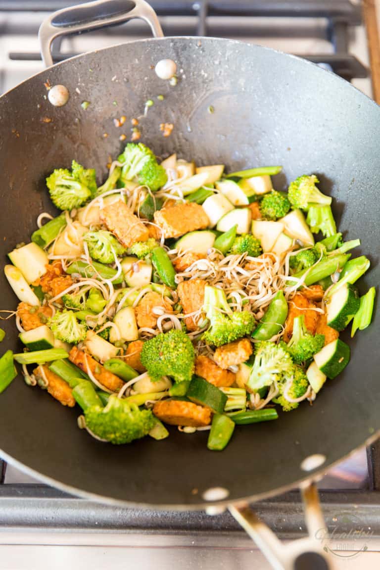 Asian Style Sauteed Veggies with Tempeh – THF